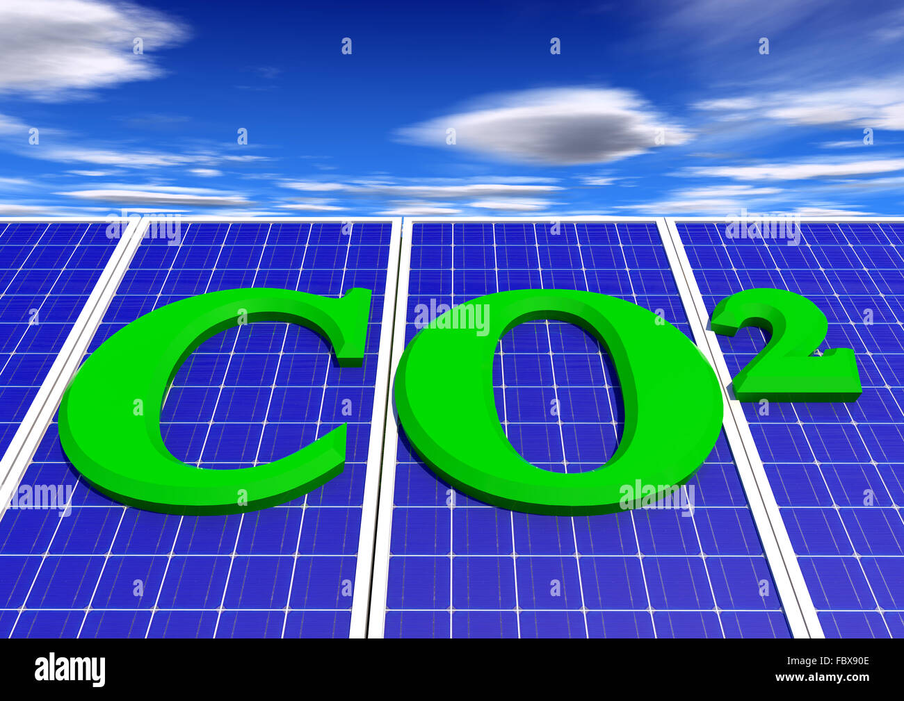 CO2 and Solar Stock Photo - Alamy