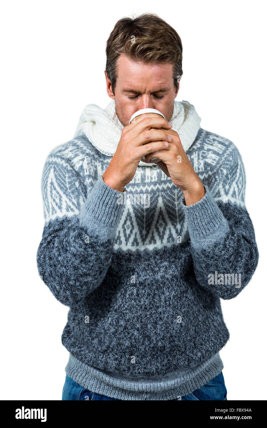 Man sipping coffee Stock Photo - Alamy