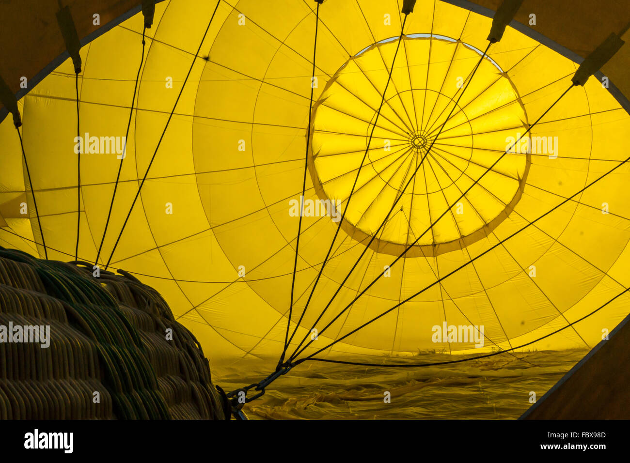 Inside a Hot Air Balloon Stock Photo - Alamy