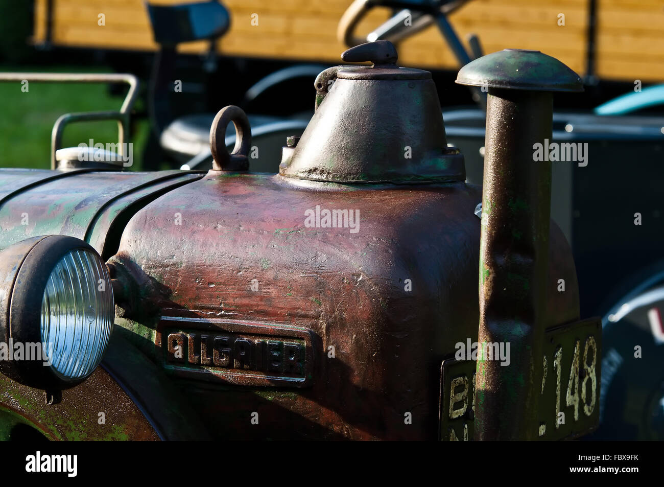 Vintage agricultural machinery exhibition Stock Photo - Alamy