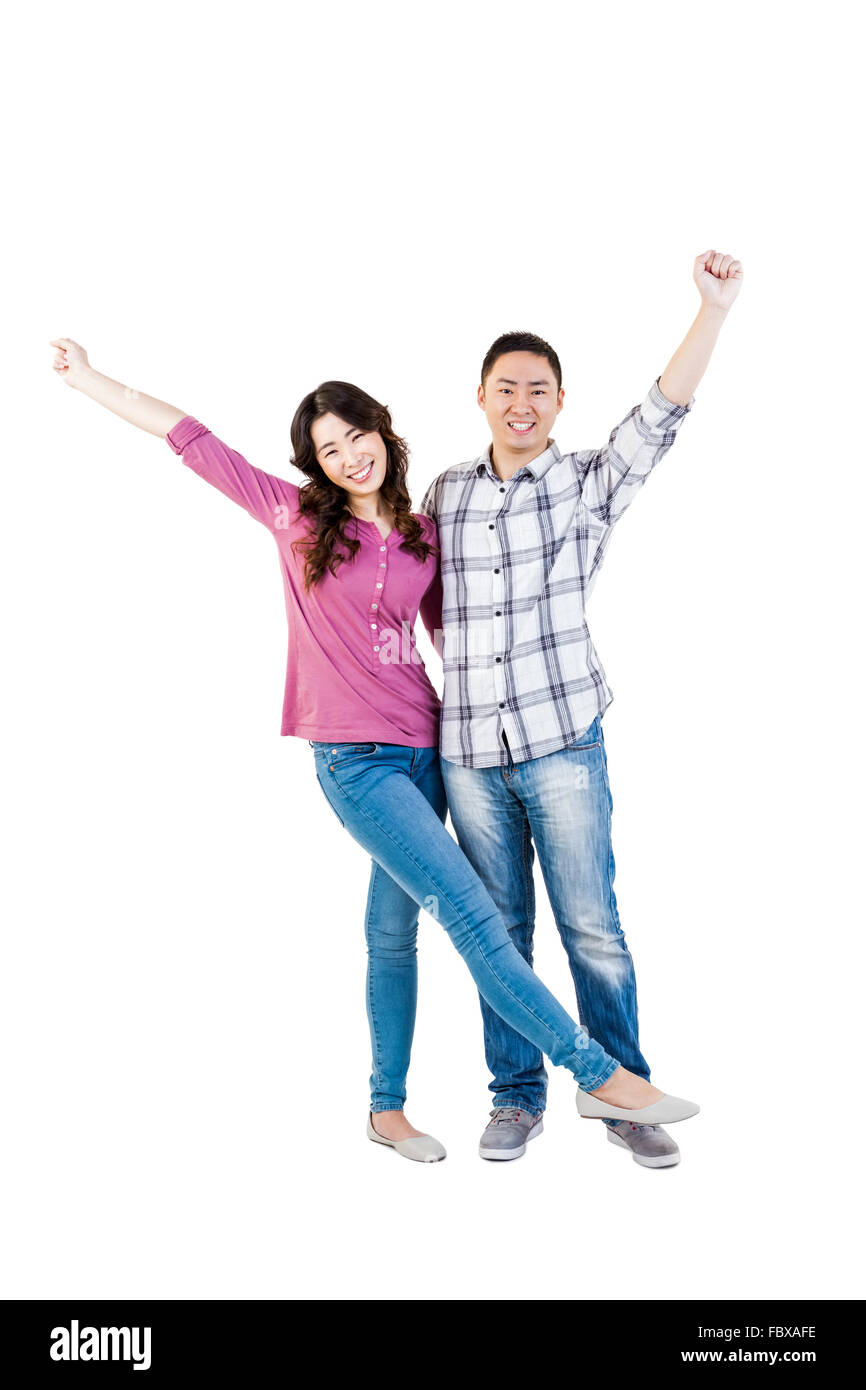 Happy couple excited bonding Cut Out Stock Images & Pictures - Alamy