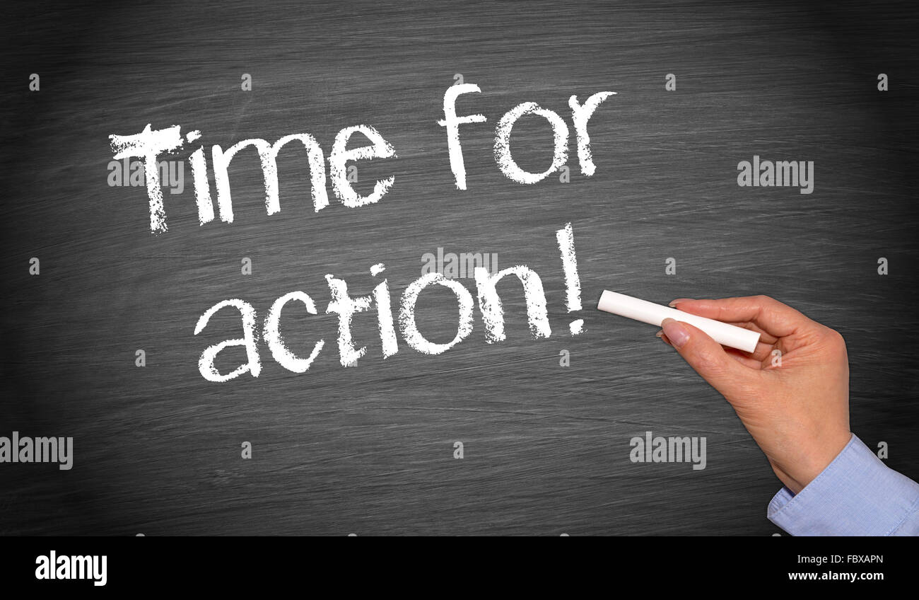 Time for action ! Stock Photo - Alamy
