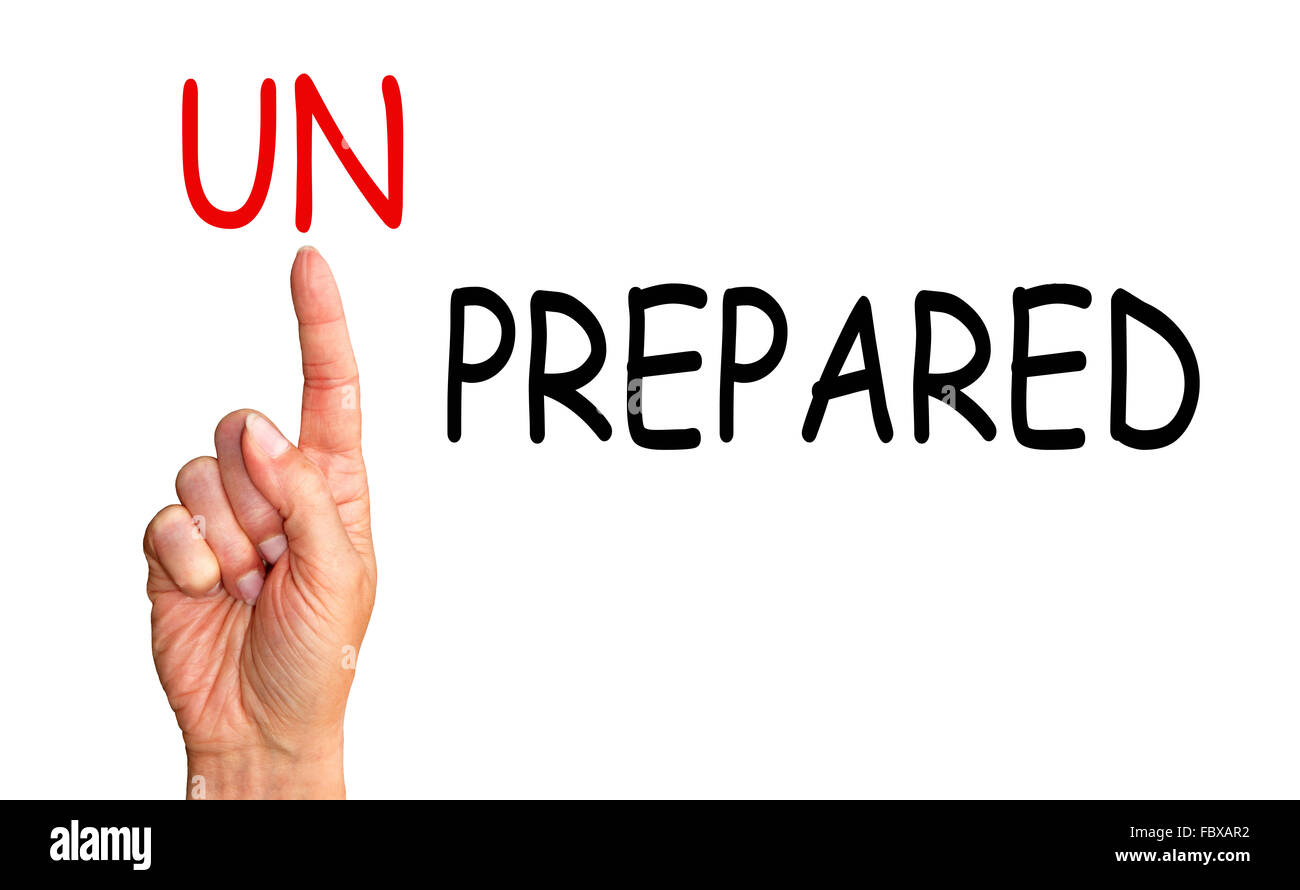 Disaster preparedness preparation Cut Out Stock Images & Pictures - Alamy