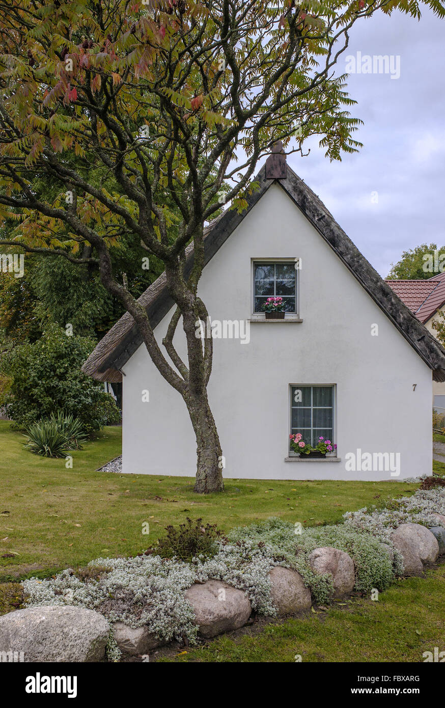 Island of Usedom - House in Neverow Stock Photo - Alamy