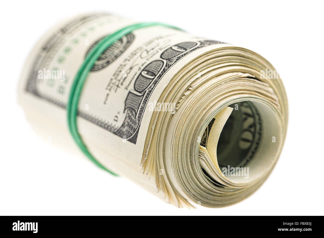 Dollars on white Stock Photo - Alamy