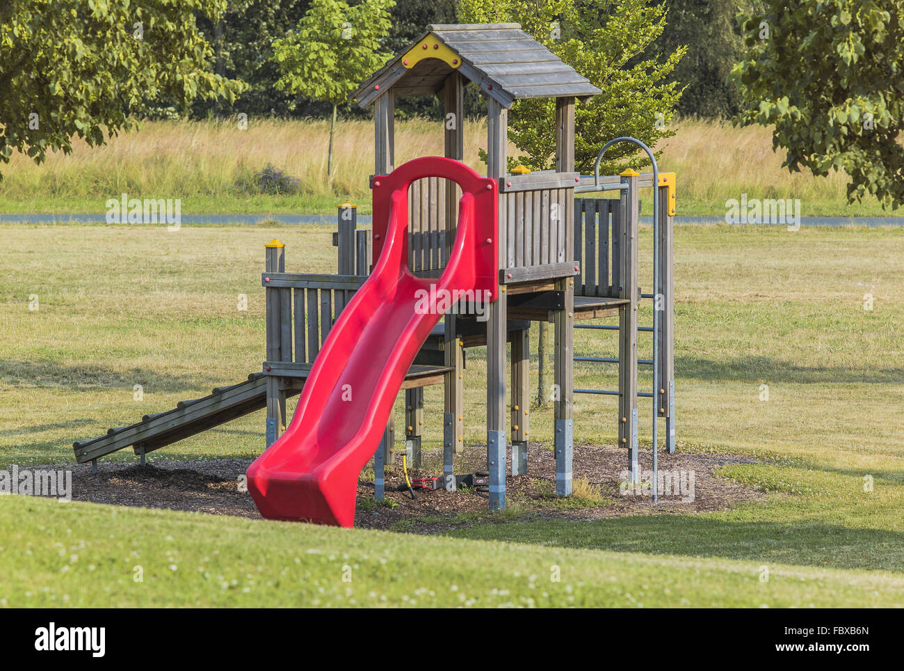The red slide Stock Photo - Alamy
