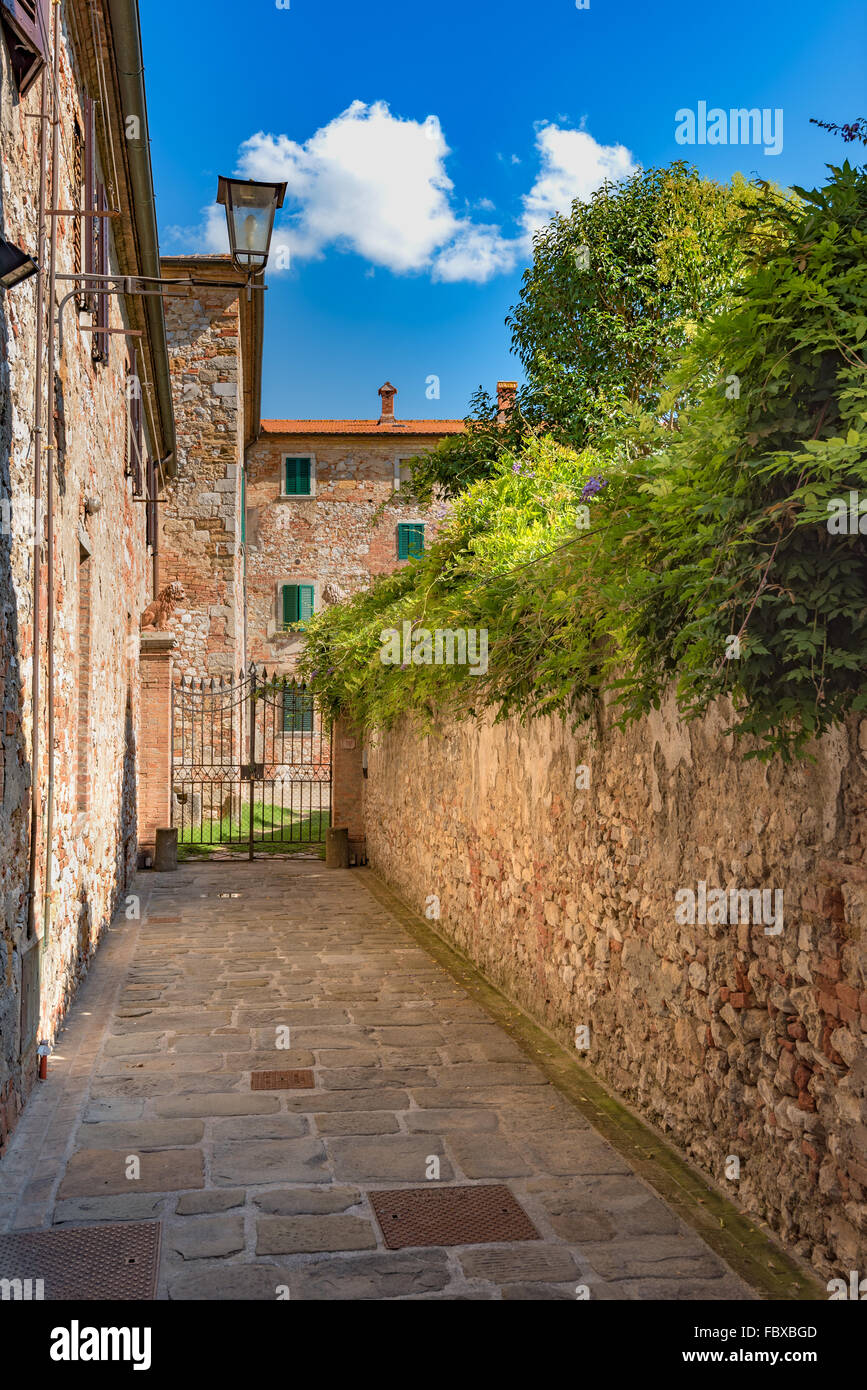 Beautiful streets of a small Italian town in Europe Stock Photo - Alamy