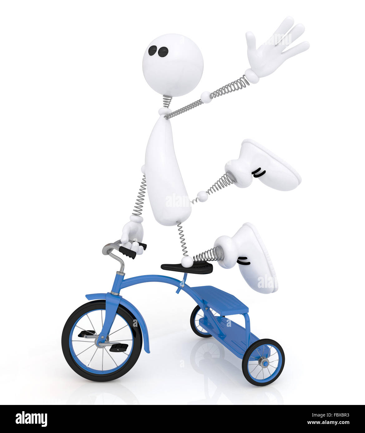 Spring bicycle illustration Cut Out Stock Images & Pictures - Alamy