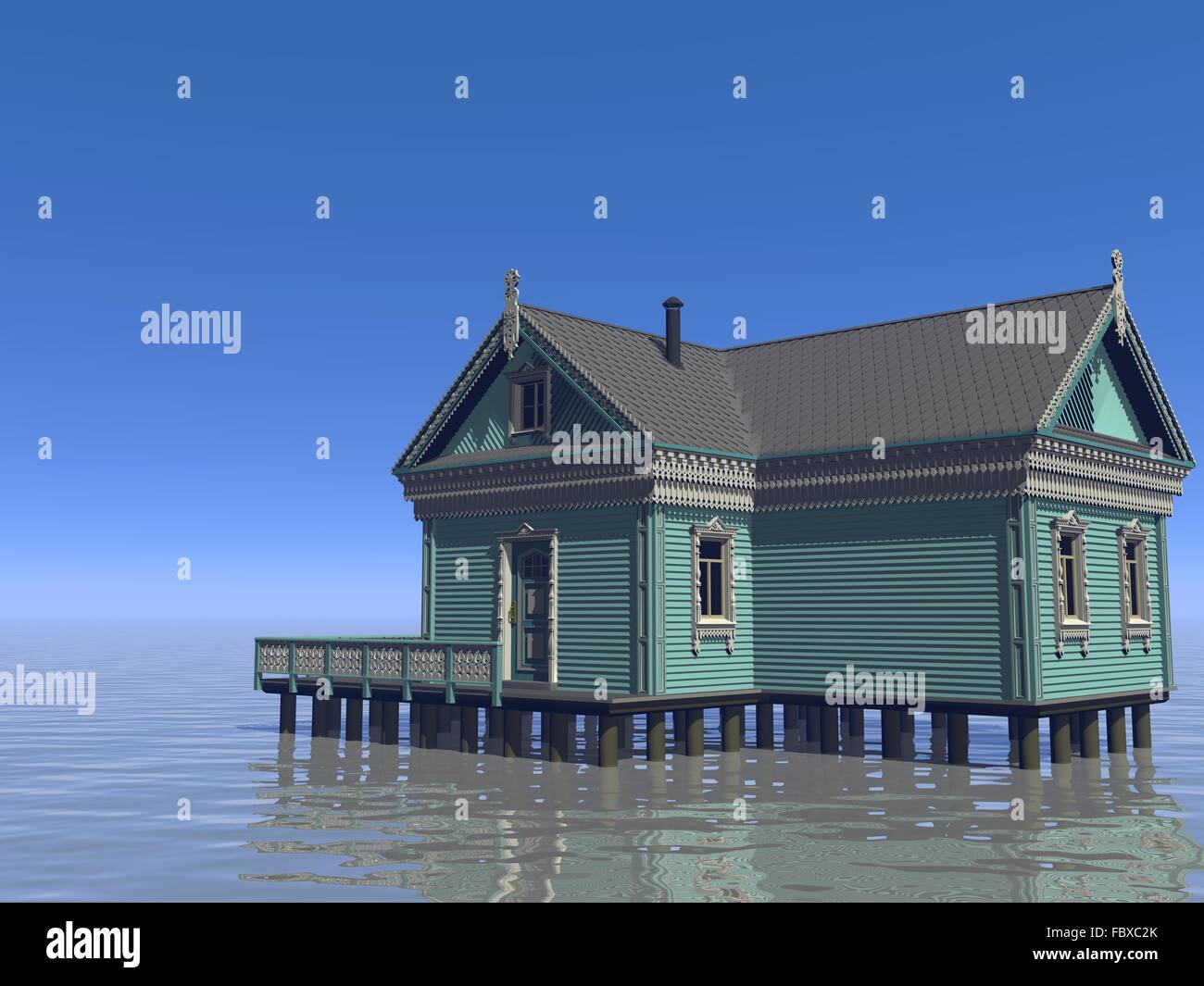 house and ocean Stock Photo - Alamy