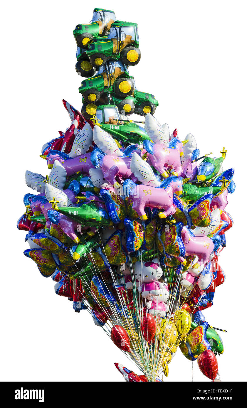 balloons in different shapes #2, isolated Stock Photo - Alamy