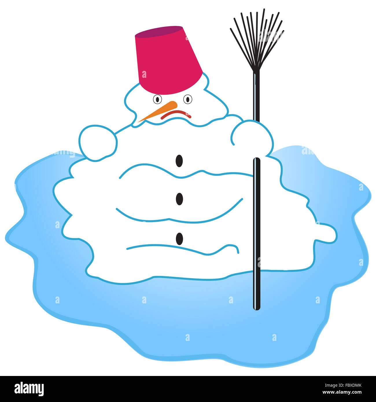 Melting snowman hi-res stock photography and images - Alamy