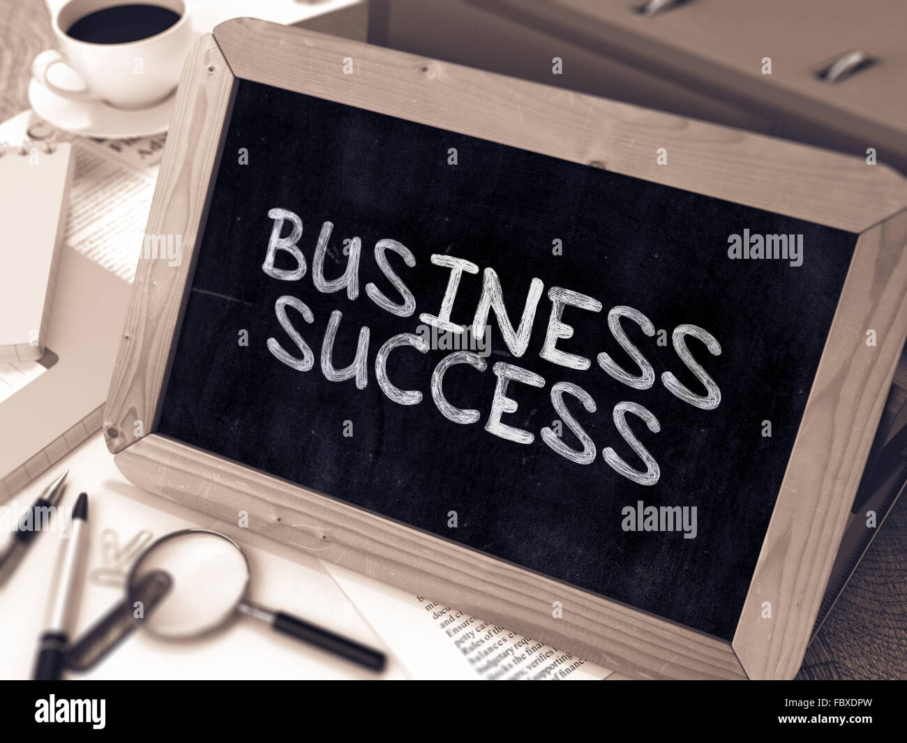 Business Success Concept Hand Drawn on Chalkboard Stock Photo - Alamy