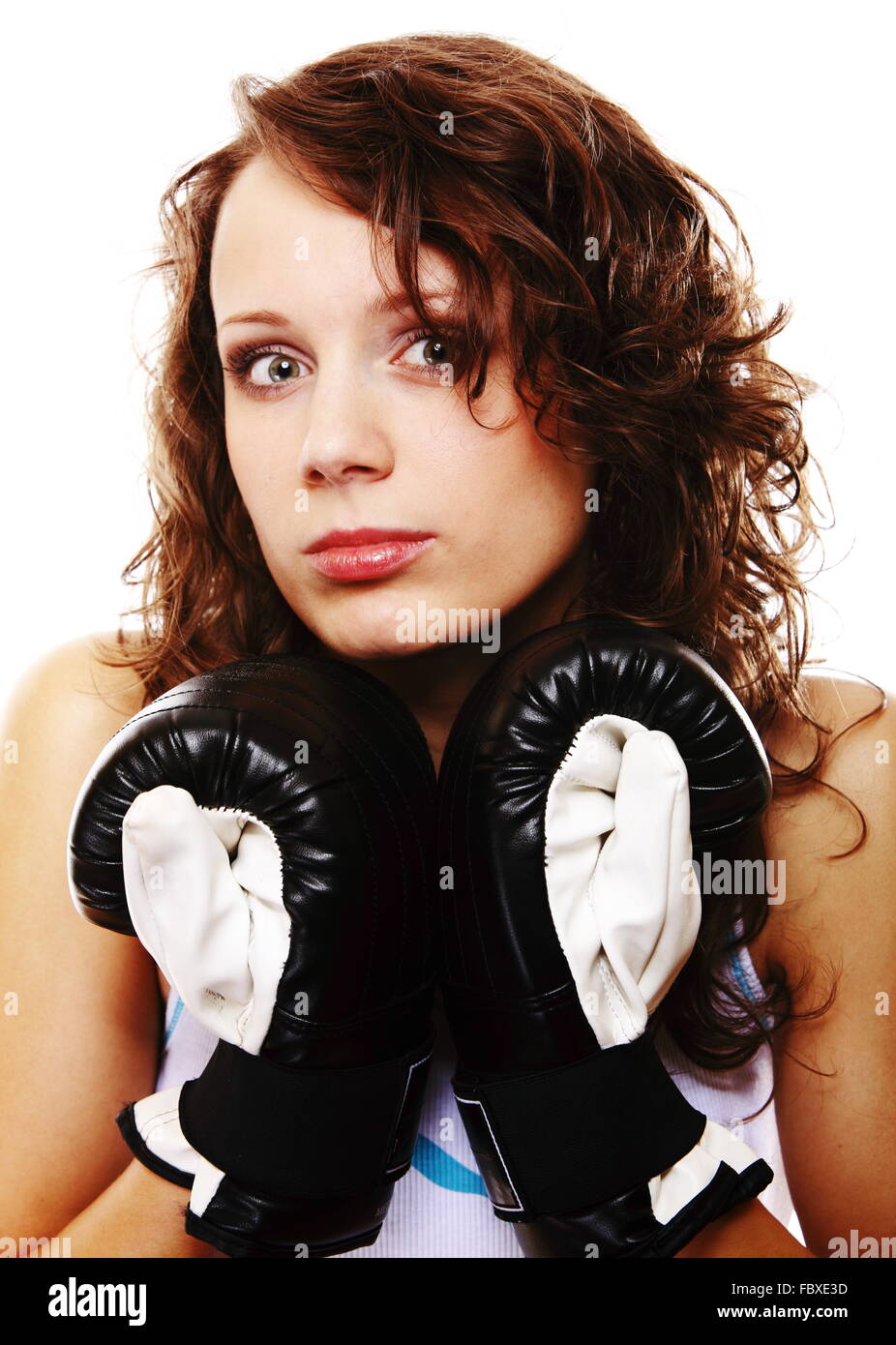 Female boxing isolated hi-res stock photography and images - Alamy