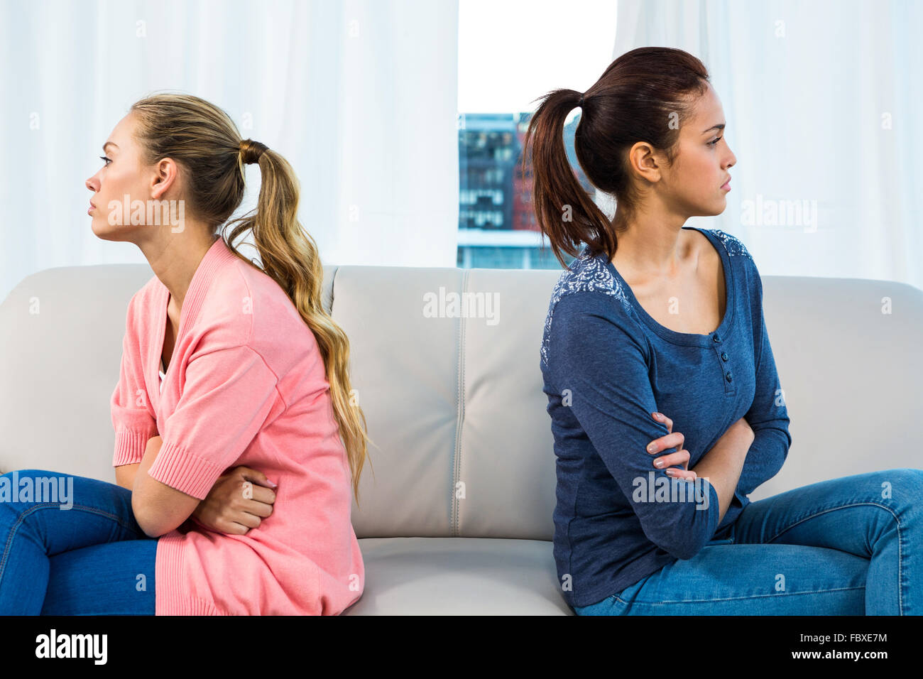 Woman arms crossed sulking hi-res stock photography and images - Alamy