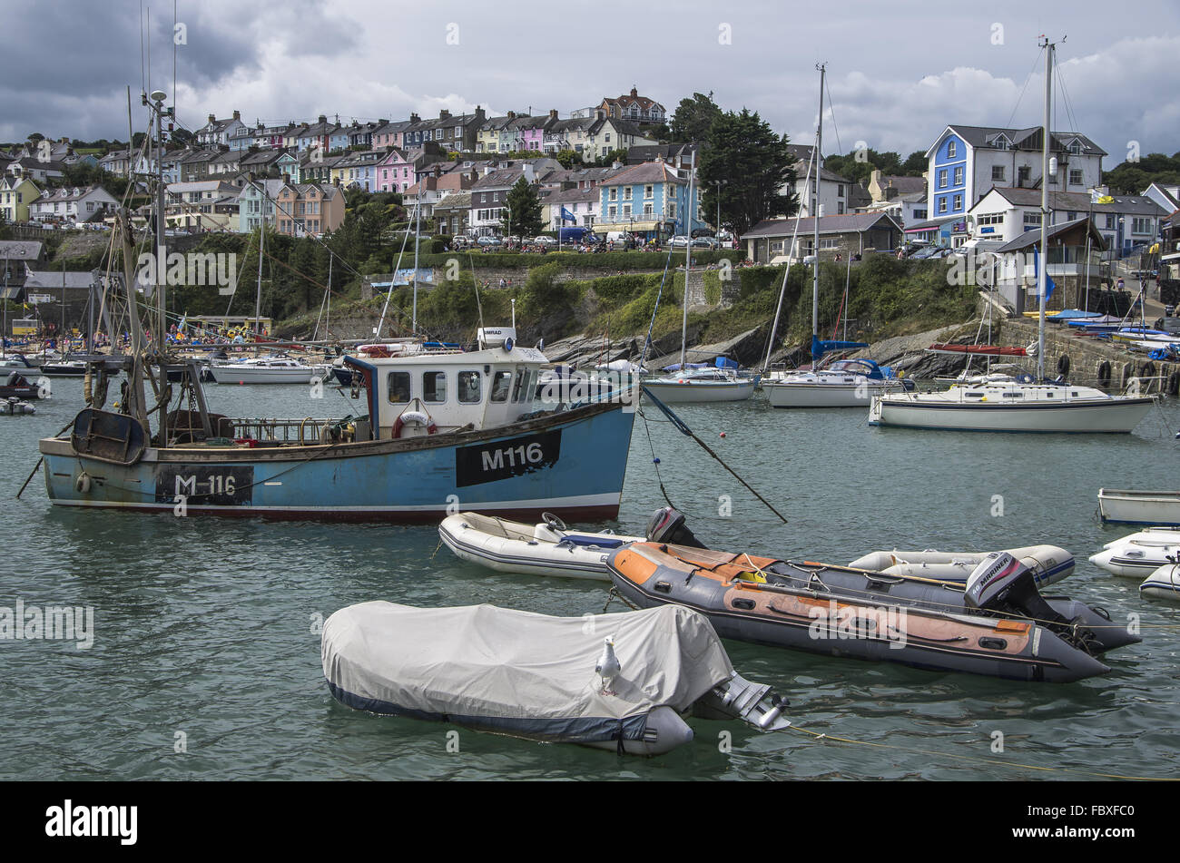 New Quay Harbour Stock Photo - Alamy
