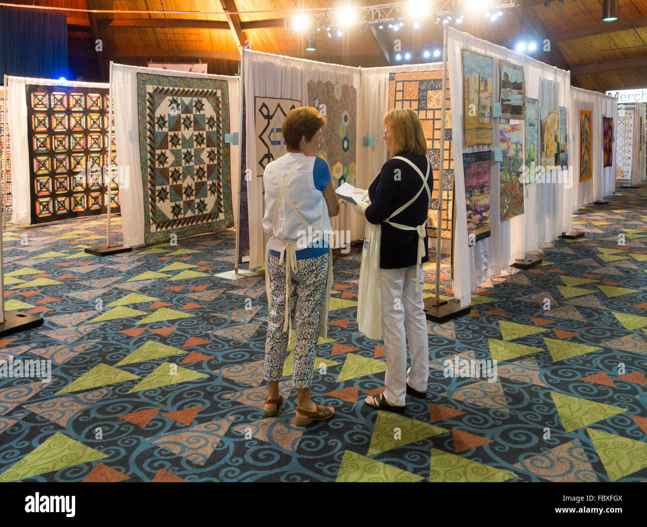 local quilt guild show exhibit in Wallingford CT Stock Photo - Alamy