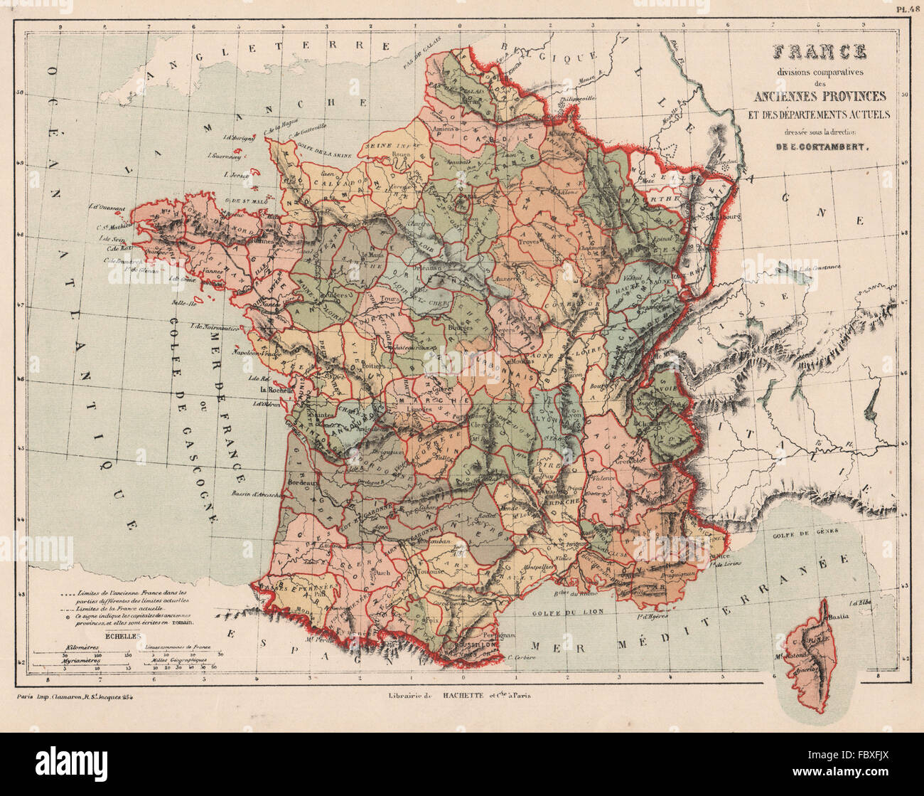FRANCE showing provinces