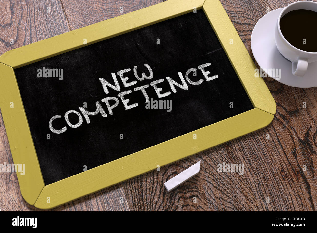 New Competence Handwritten on Chalkboard Stock Photo - Alamy