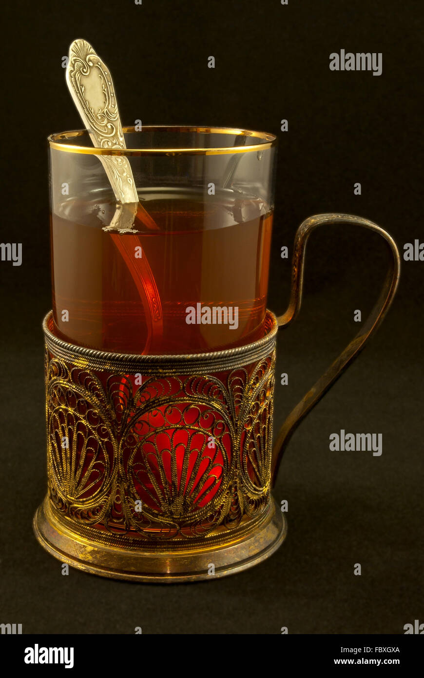 Glass of tea Stock Photo - Alamy