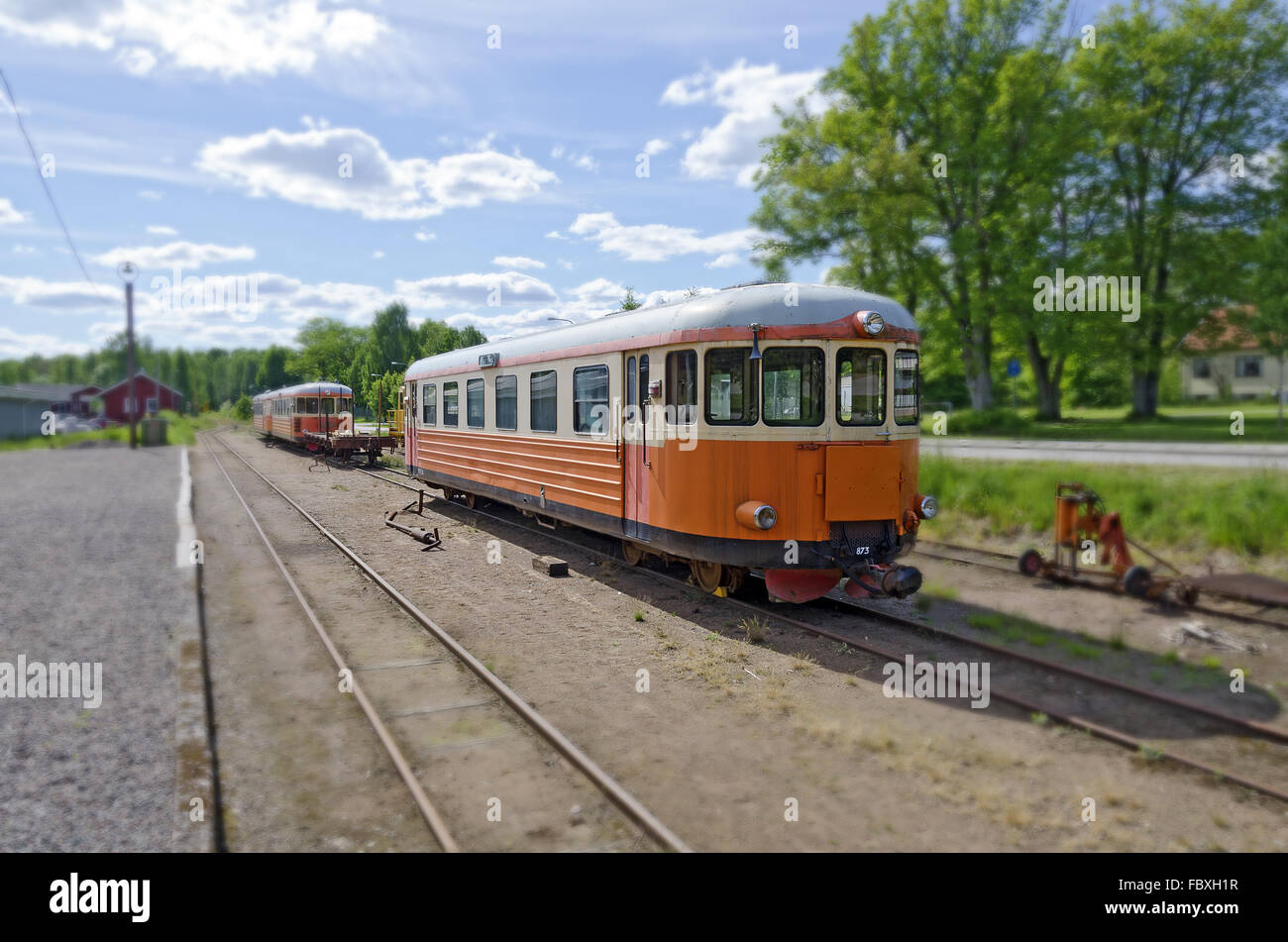 train of a narrow-gauge railway Stock Photo - Alamy
