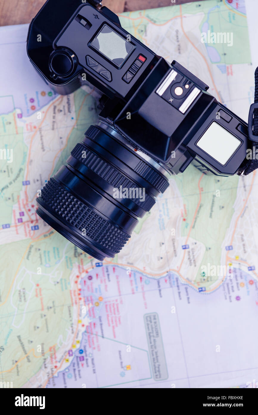 Close up of map hi-res stock photography and images - Alamy