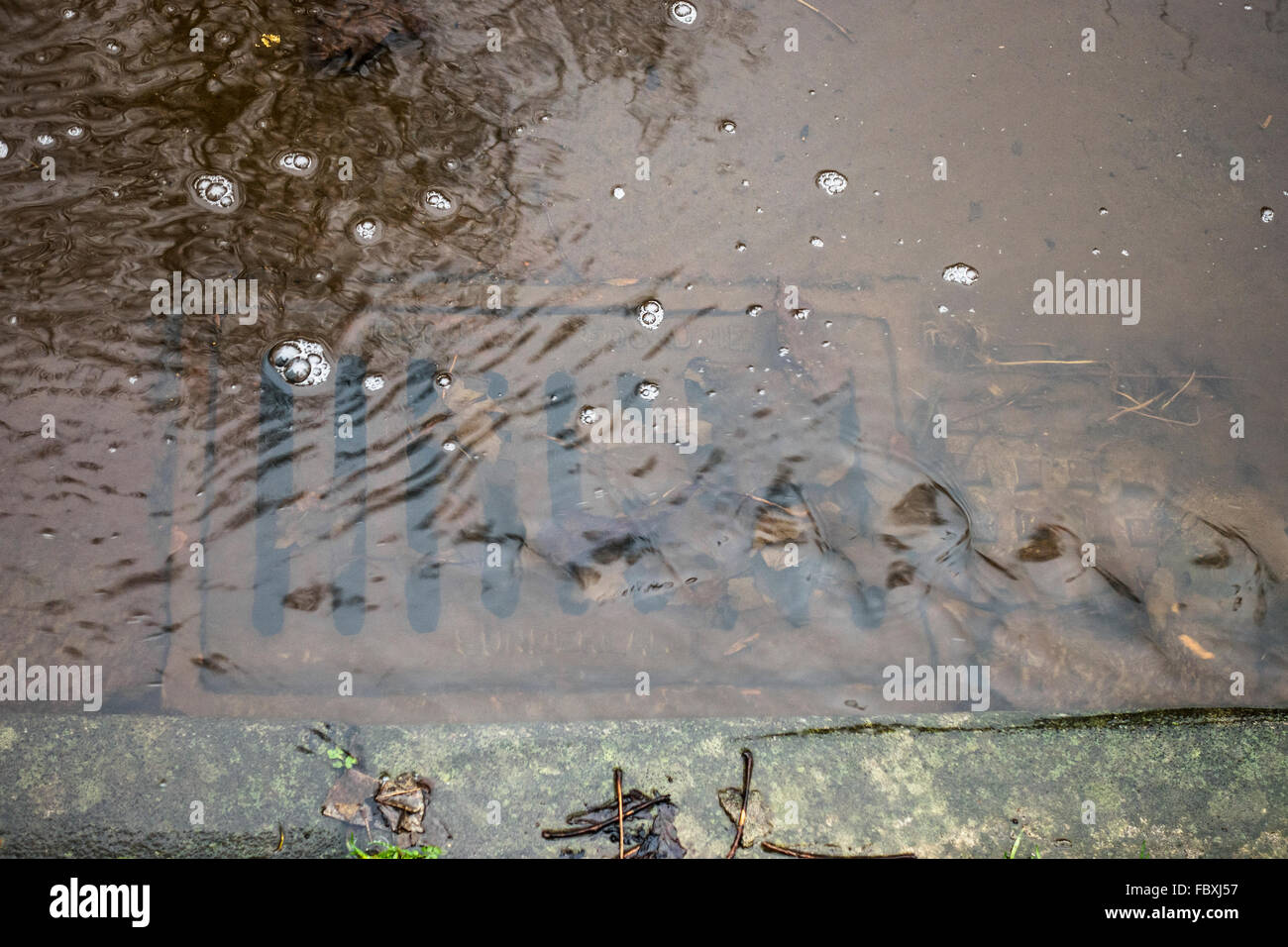 Blocked water drain hi-res stock photography and images - Alamy