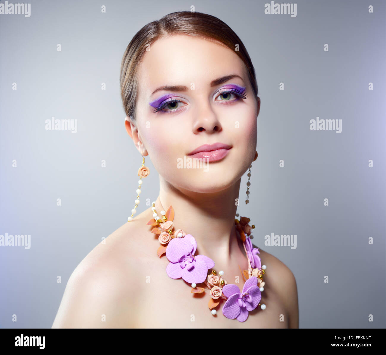 Girl with beautiful make-up Stock Photo - Alamy