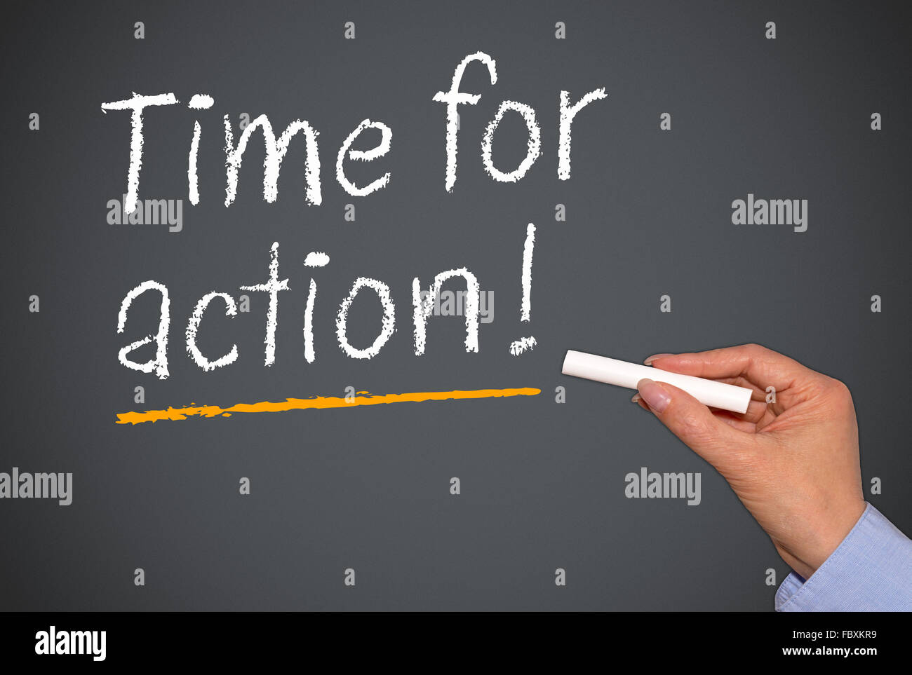 Time for action ! Stock Photo - Alamy