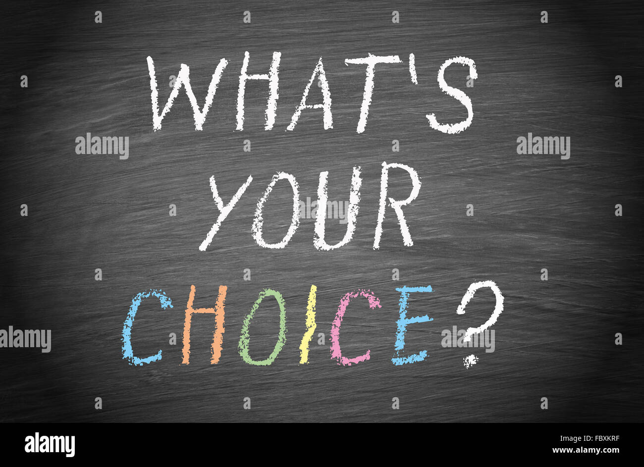 What is your choice Stock Photo - Alamy