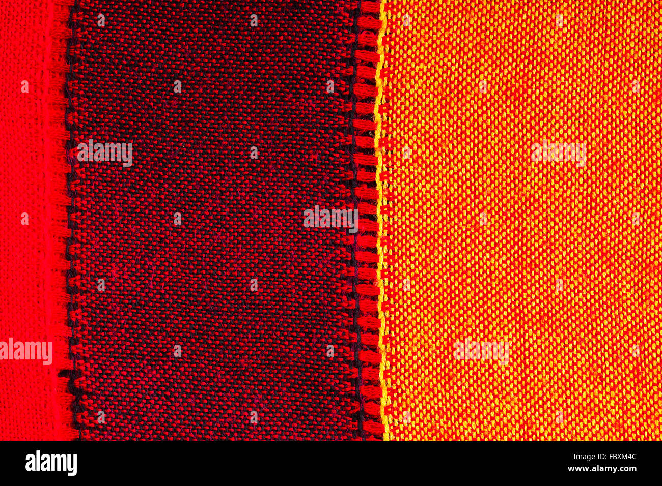 Closeup of red fabric textile material as texture or background Stock ...