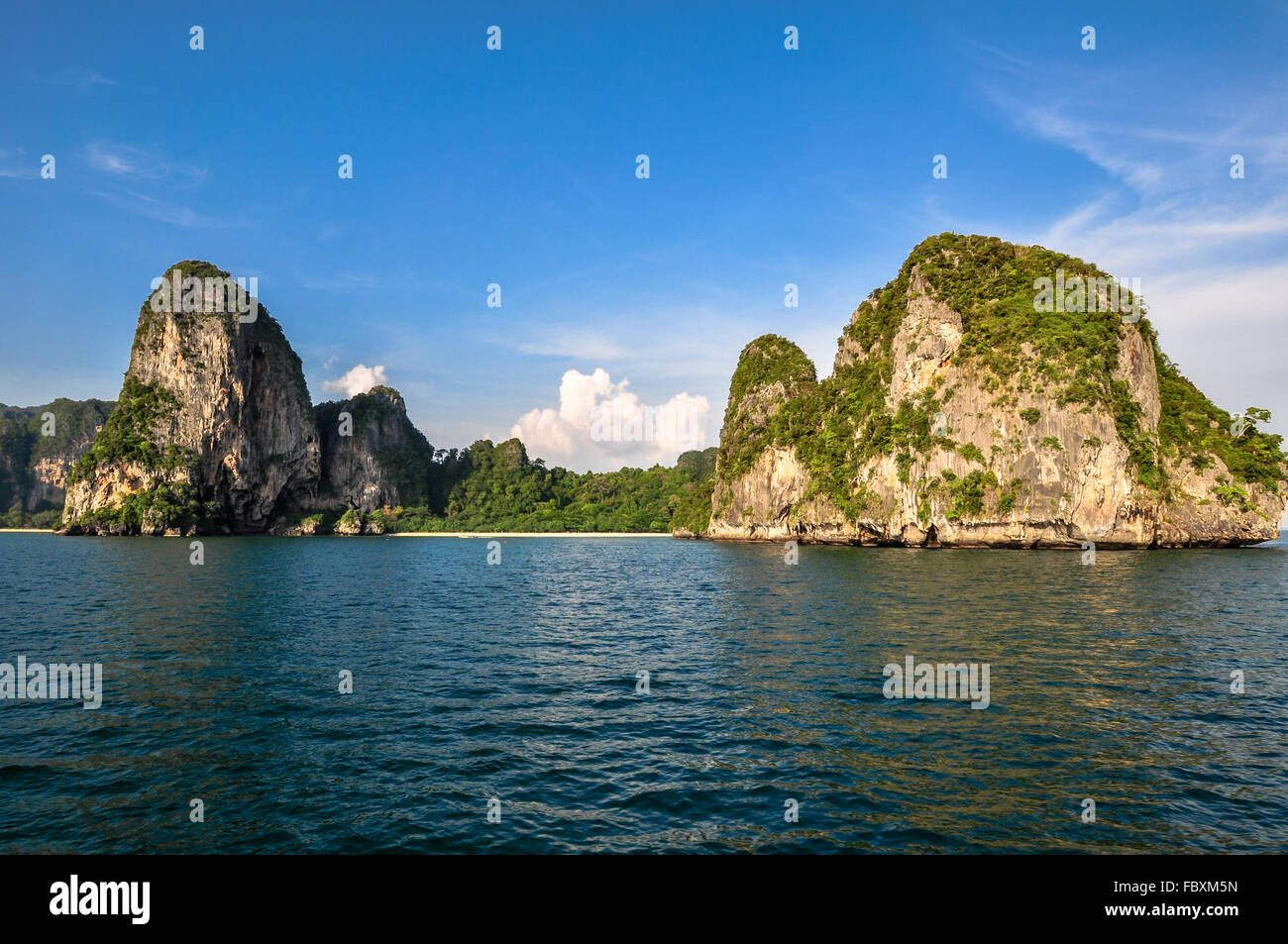 Thailand Beach Temple Rocks Krabi Stock Photo - Alamy