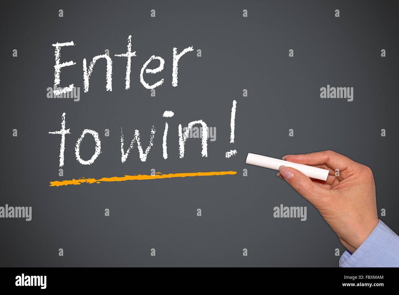 Enter to win ! Stock Photo - Alamy