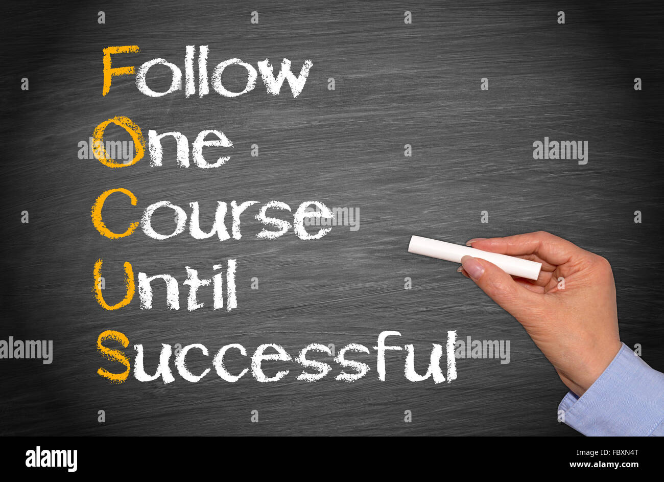 FOCUS - Business Success Concept Stock Photo - Alamy