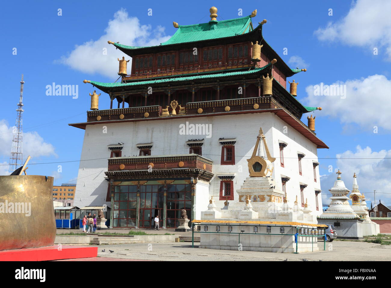 Gandan Monastery Ulaanbaatar Stock Photo - Alamy