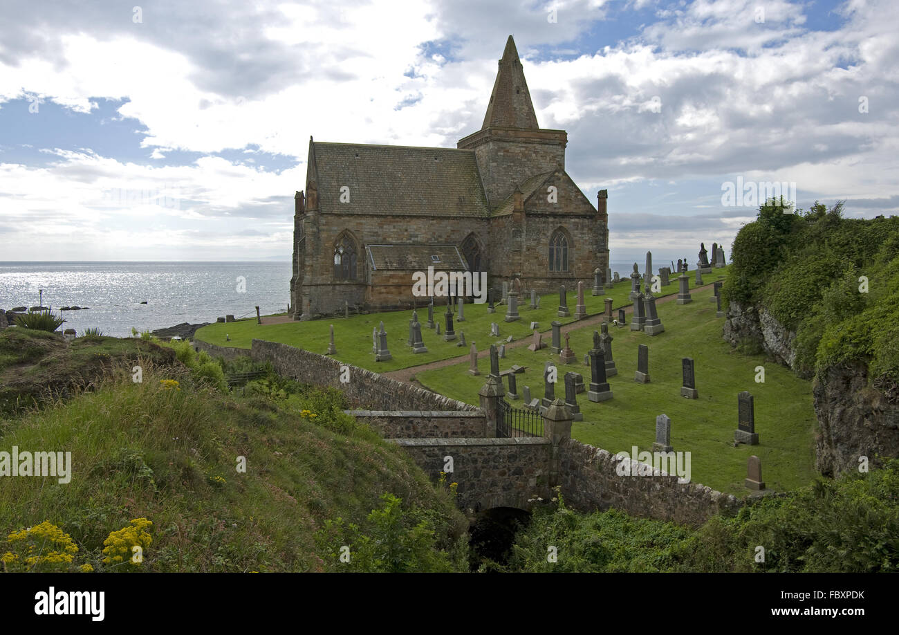 Church and Kirkyard of St. Monans Stock Photo - Alamy