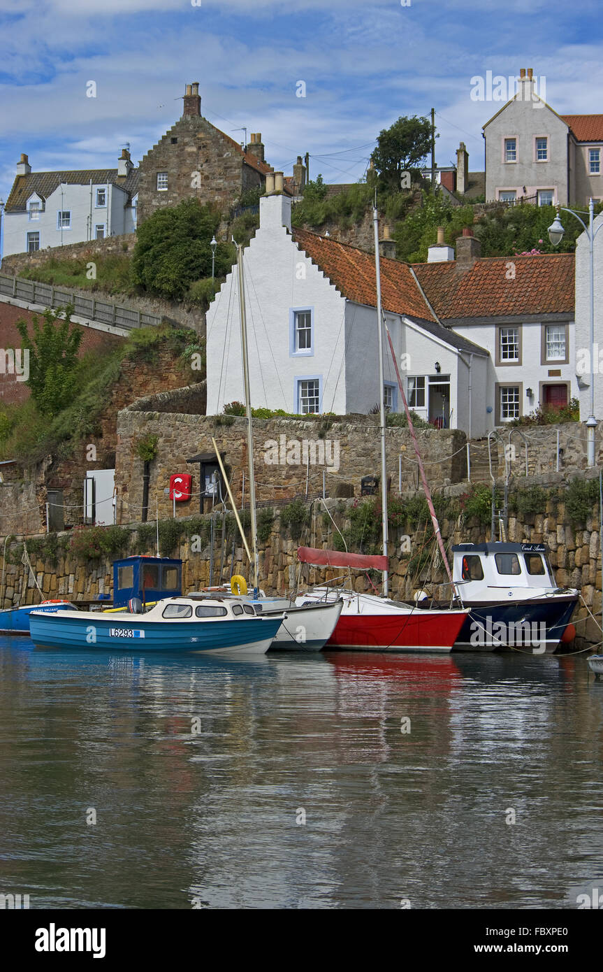 Crail, view from the harbour Stock Photo - Alamy