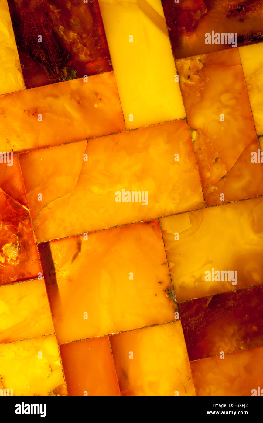 Closeup of golden amber mosaic as background or texture. Gem Stock ...