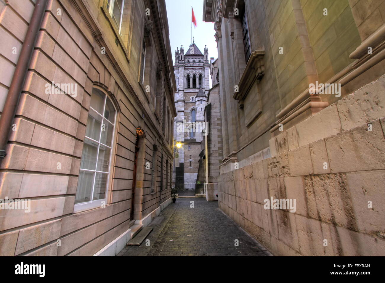 Tower st pierre cathedral geneva hi-res stock photography and images ...