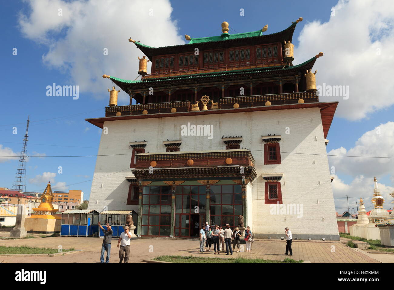 Gandan Monastery Ulaanbaatar Stock Photo - Alamy