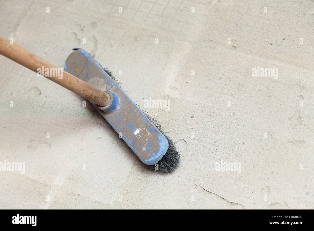 Concrete broom hi-res stock photography and images - Alamy