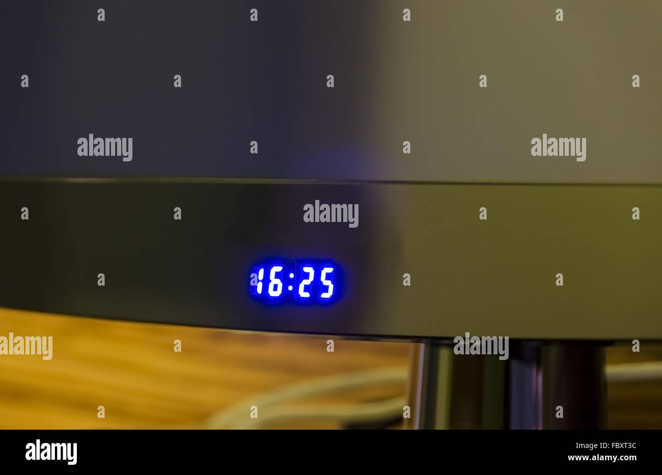 digital blue time display Stock Photo - Alamy