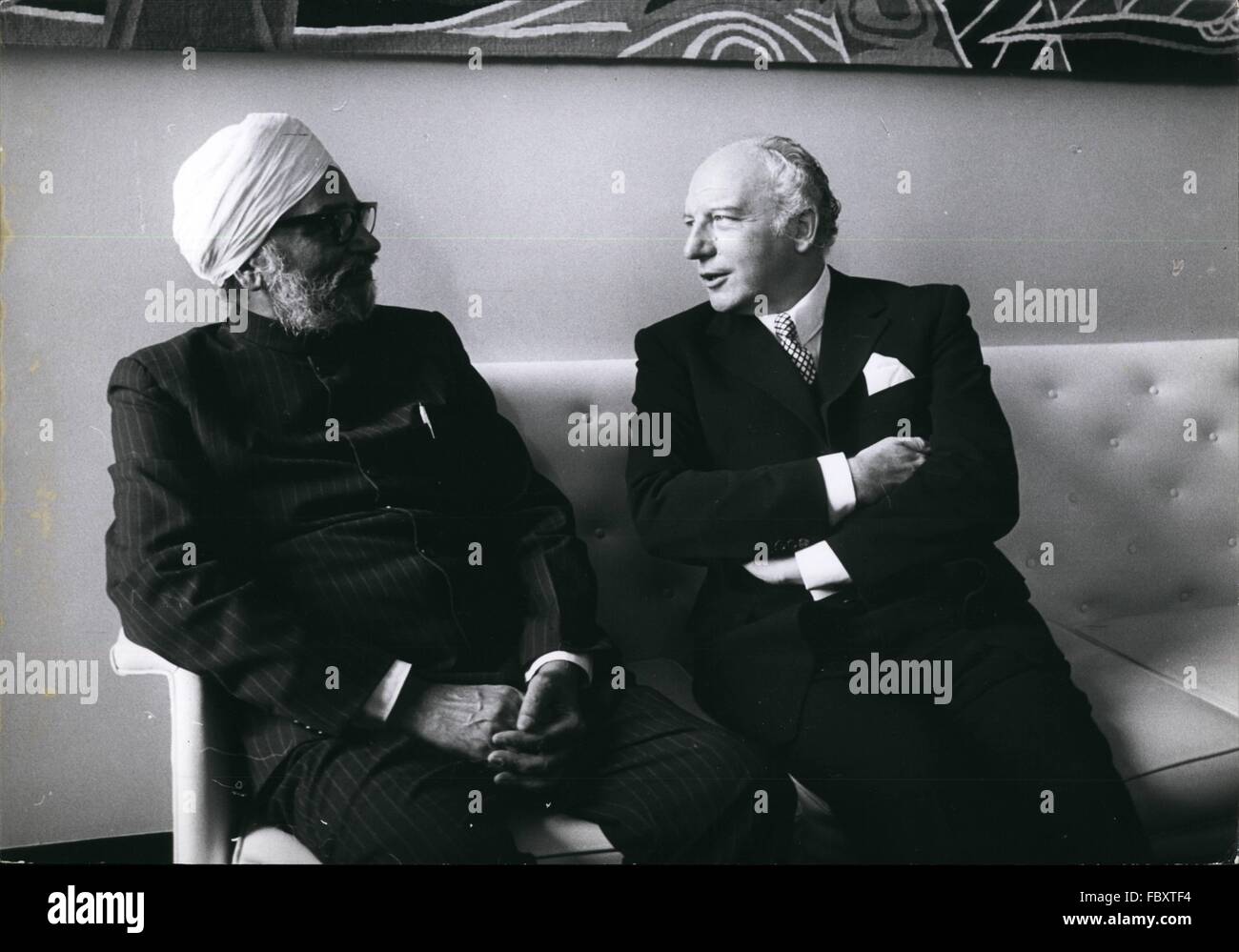 1968 - W. Scheel & Indian for Min. Singh NYC © Keystone Pictures USA ...