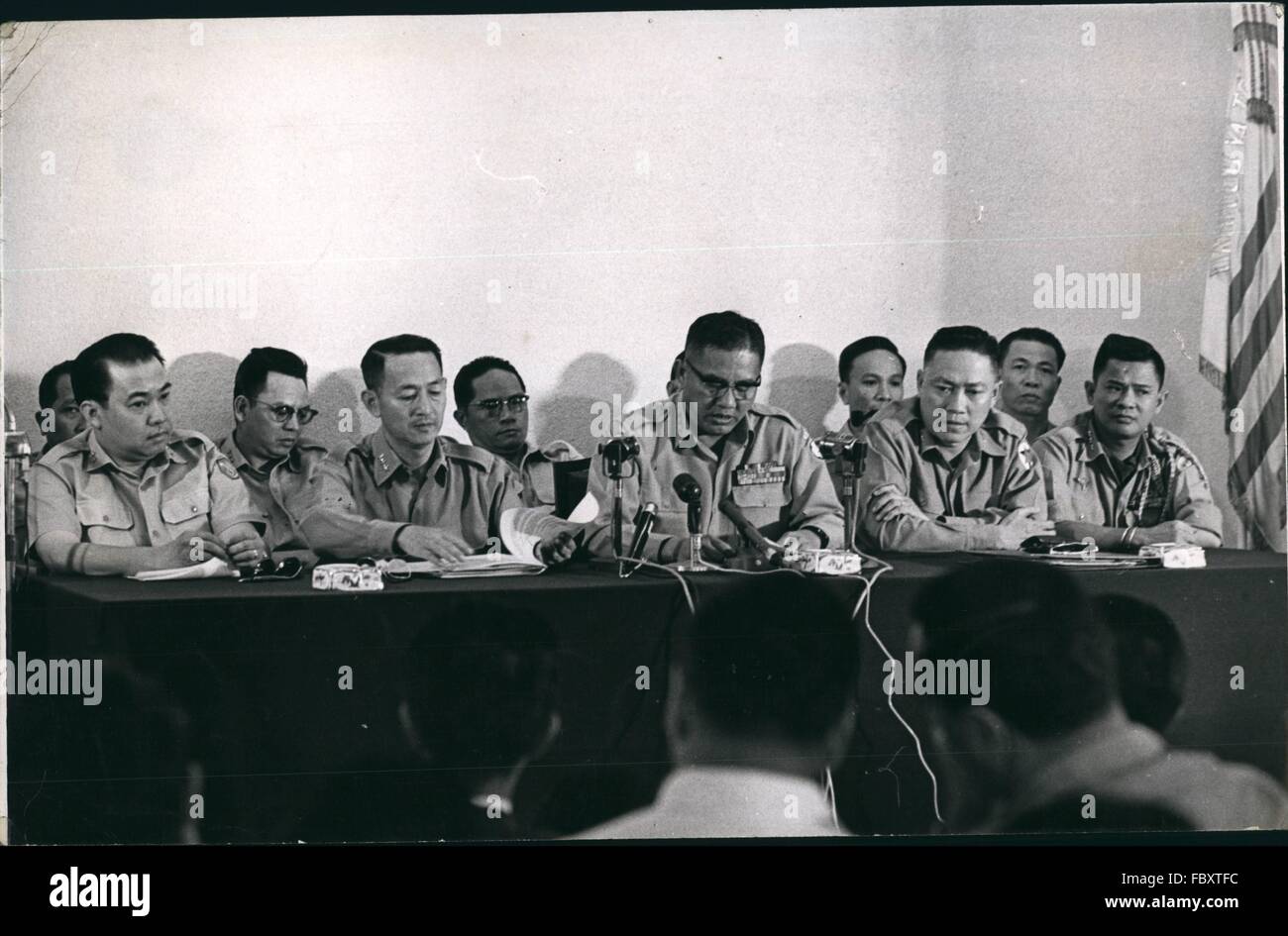 1978 - Military Junta Leaders Of South Vietnam. Photo shows the ruling ...