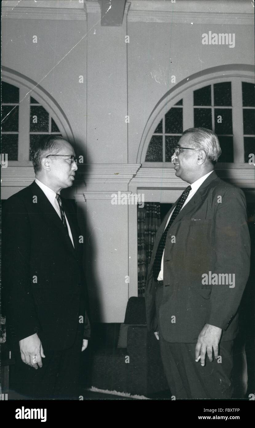 1966 - The Secretary General of the United Nations, U. Thant (left) met ...
