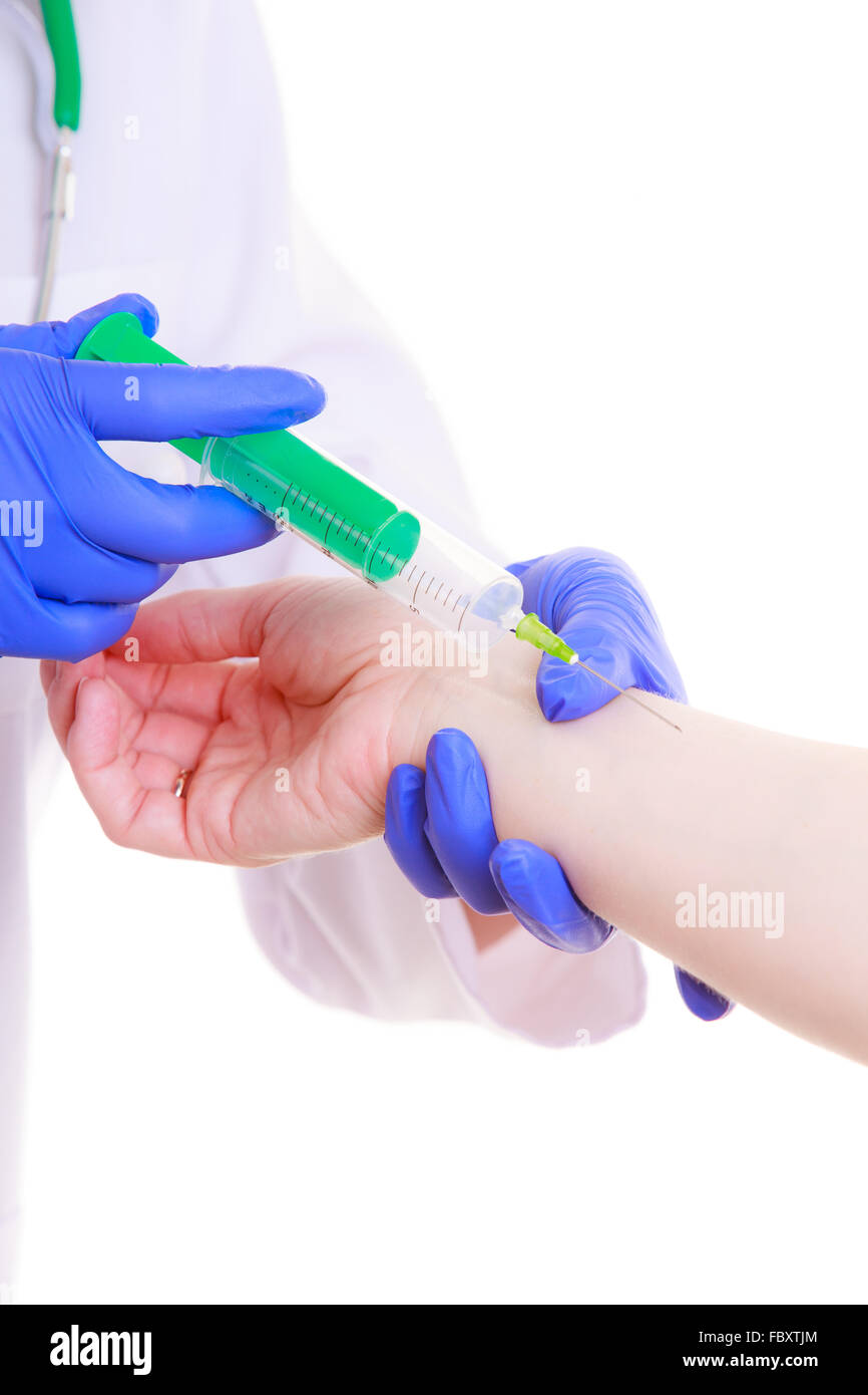 Nurse with syringe hi-res stock photography and images - Alamy