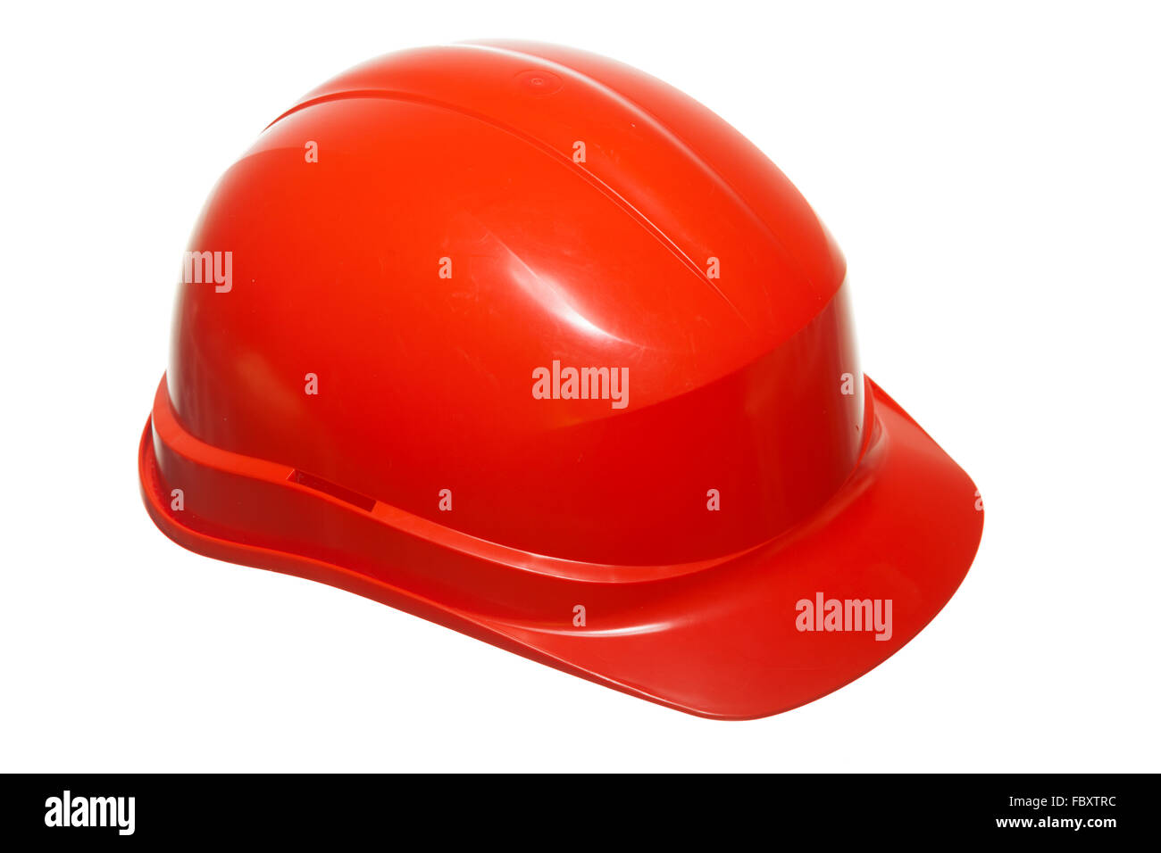 White hard hat isolated side Cut Out Stock Images & Pictures - Alamy