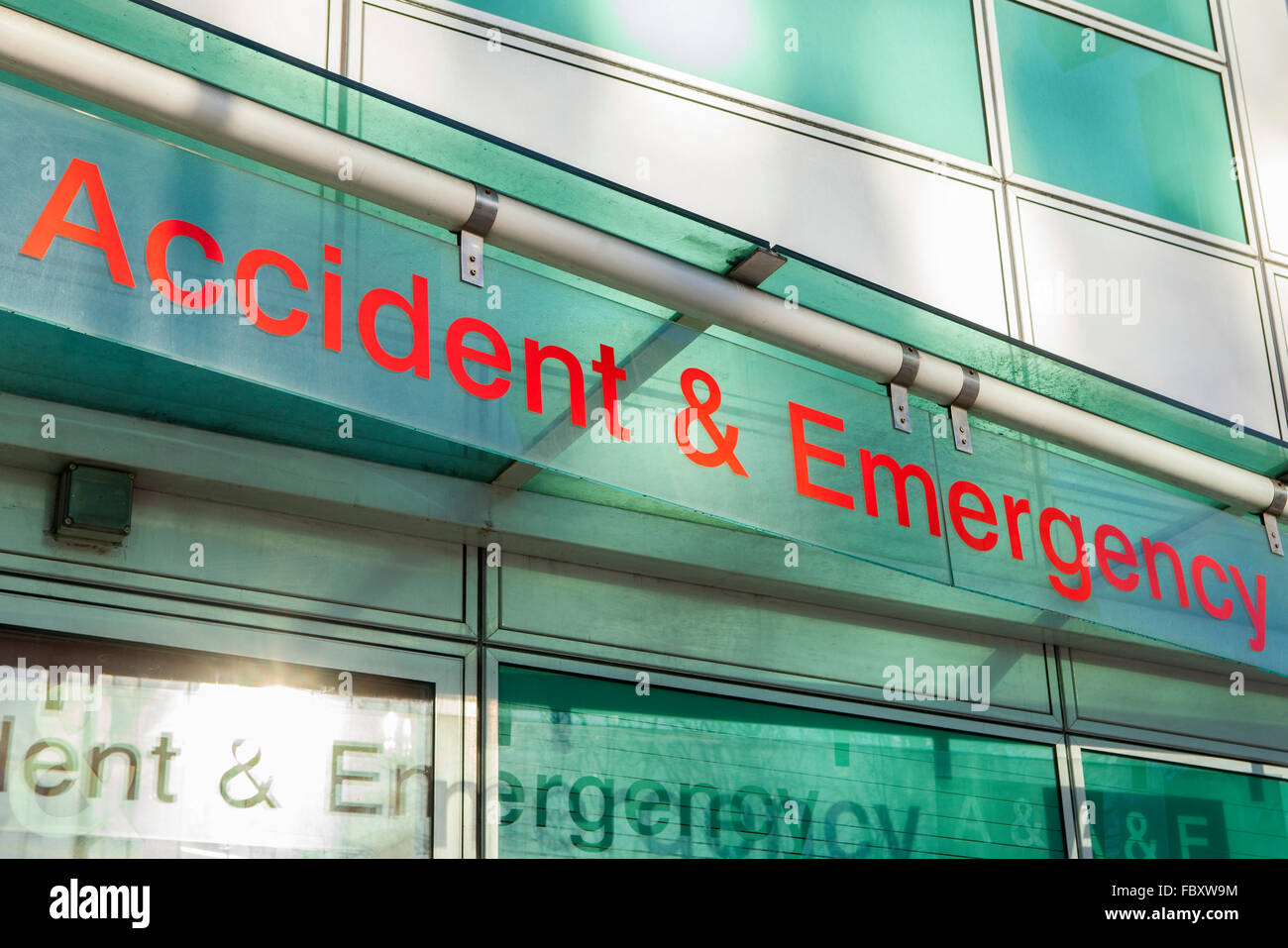 The sign for an Accident and Emergency Department Stock Photo - Alamy