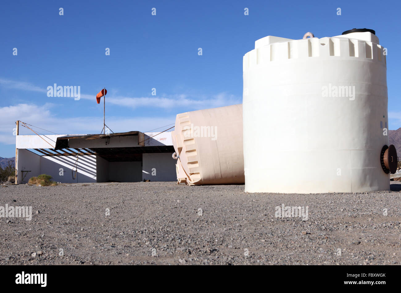water tanks in the desert Stock Photo - Alamy