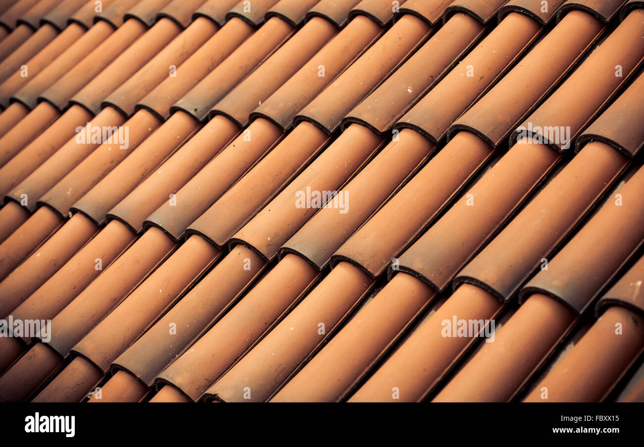 Red tiles roof texture architecture background Stock Photo - Alamy