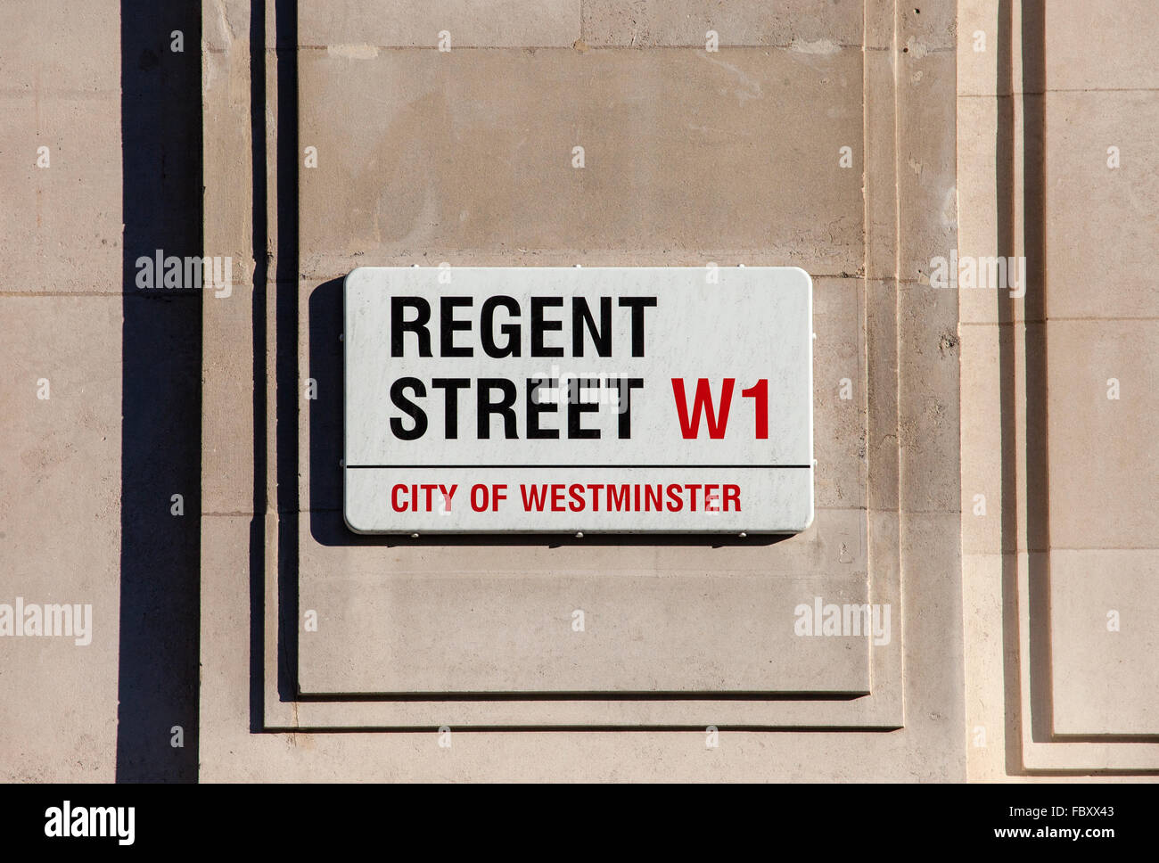 Regent street road sign hi-res stock photography and images - Alamy